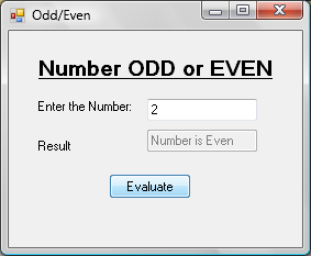 Odd Or Even Number Conversion Project in VB with Source Code and Report ...