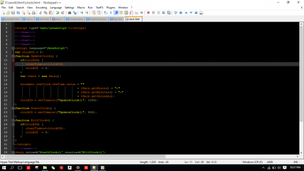 Digital Clock Using Html Project In Html Css And Js With Source Code And Report Download