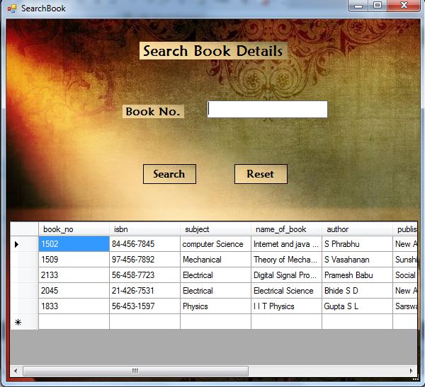 Download Library Management System Visual Studio 2010 Project in C# ... Download Library Management System Visual Studio 2010 Project in C# ...
