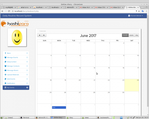 Daily Routine Record System Using Bootstrap Project in PHP with Source ...