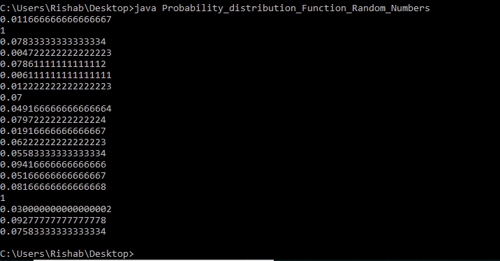 Generate Random Numbers Using Probability Distribution Function in Java ...