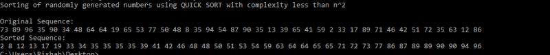 Java Program To Implement Quick Sort With Given Complexity Constraint Kashipara