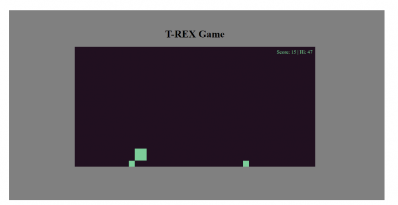 Download Simple T Rex Game Project In Html Css And Js With Source Code And Report Kashipara
