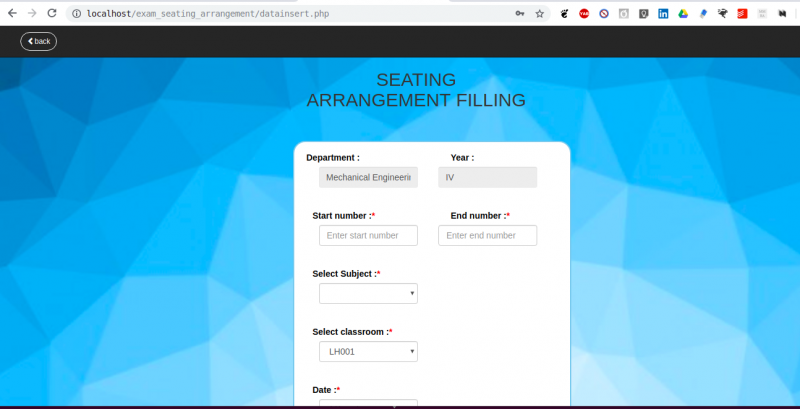 Download Exam Hall Seating Arrangement System Project in PHP with ... Download Exam Hall Seating Arrangement System Project in PHP with ...