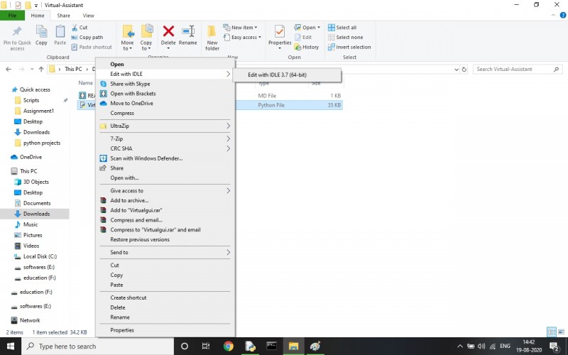 Virtual Assistant Using Python Project In Python With Source Code And Report Download