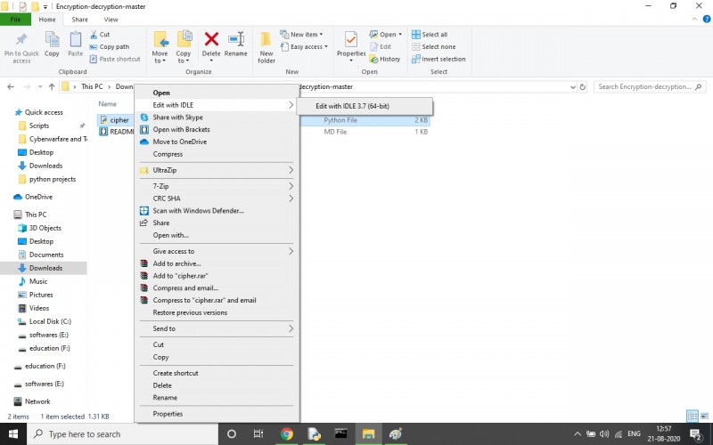 Download Encryption And Decryption Of Passwords Using Python Project In