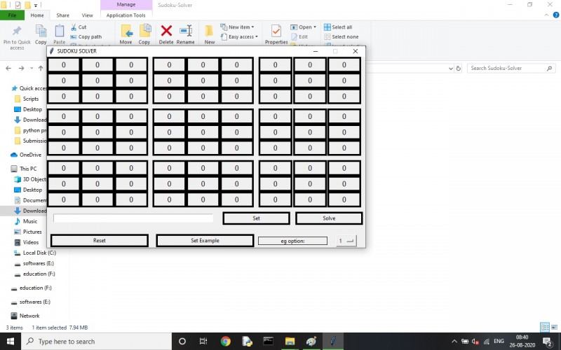 Sudoku Solver Using Python Tkinter Project In Python With Source Code And Report Download