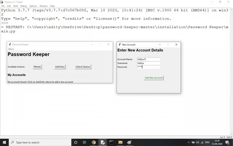 Download Password Keeper Project In Python With Source Code And Report