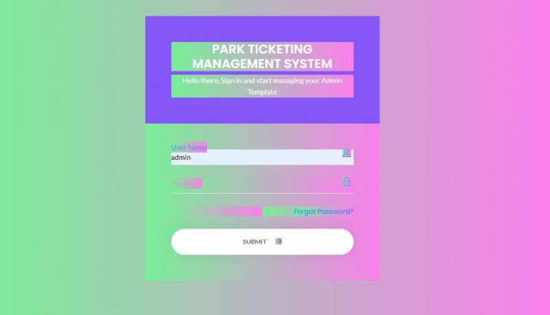 Download Park Ticketing Management System Project in PHP with Source ... Download Park Ticketing Management System Project in PHP with Source ...