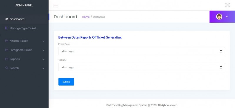 Download Park Ticketing Management System Project in PHP with Source ... Download Park Ticketing Management System Project in PHP with Source ...