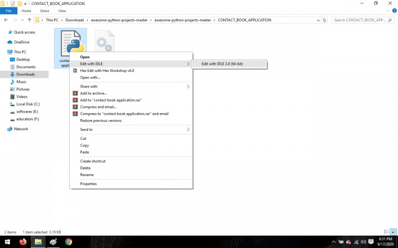 Download Contact Book Application Using Python Tkinter Project In Python With Source Code And