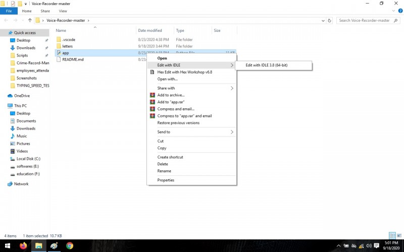 Download Gui Voice Recorder Using Python Tkinter Project In Python With Source Code And Report