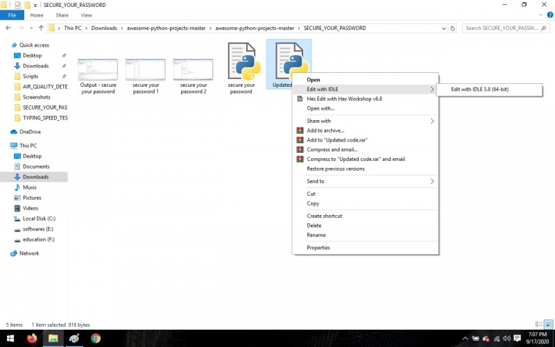 Download Secureyourpassword Using Python Tkinter Project In Python With Source Code And