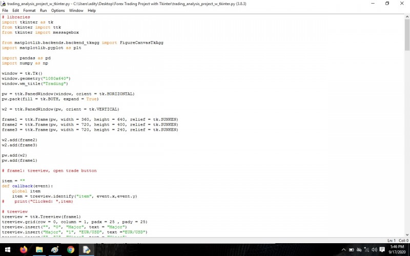 Forex Trading Project With Tkinter Using Python Tkinter Project In Python With Source Code And