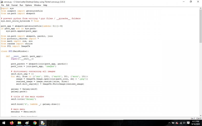 Download Galaxy Using Tkinter Using Python Tkinter Project In Python With Source Code And