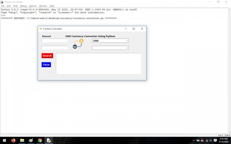 Currency Converter Using Python Tkinter Project In Python With Source Code And Report