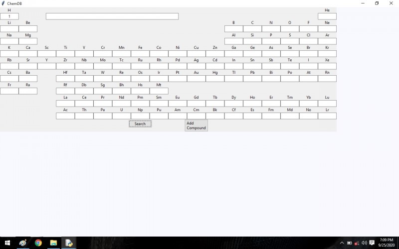 Chemistry Periodic Table Using Python Tkinter Project In Python With Source Code And Report