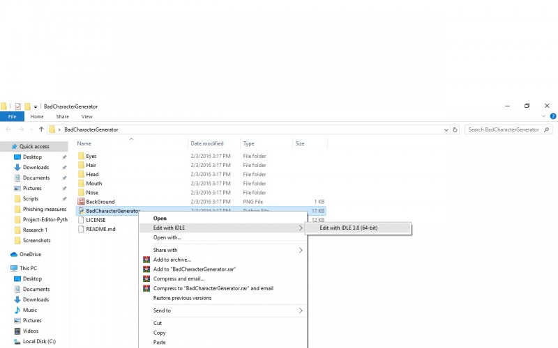Download New Character Generator Using The Python Tkinter Project In Python With Source Code