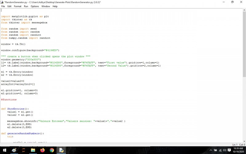 Download Generate Plots App Using The Python Tkinter Project In Python With Source Code And