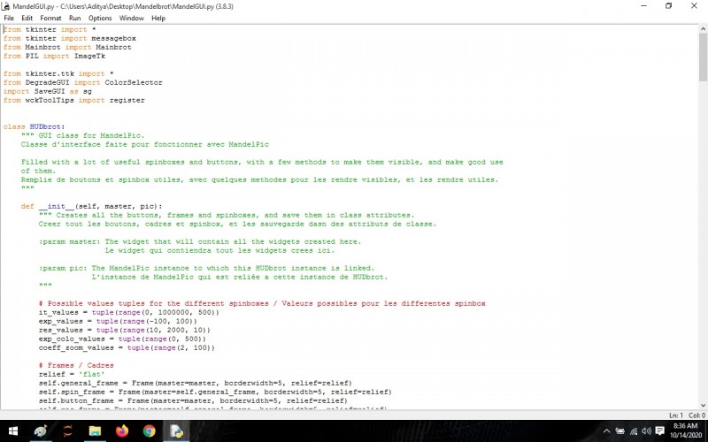 Download Mandel Brot App Using The Python Tkinter Project In Python With Source Code And