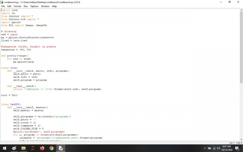 Download Cmd Launch Using The Python Tkinter Project In Python With Source Code And Report 4174