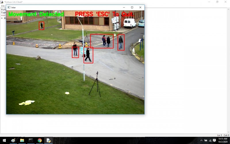 Download Motion Detection Using The Machine Learning With Python Project In Python With Source