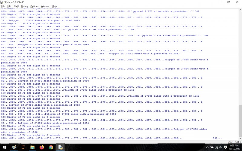 Download Largest Pi Value Generator Using The Python Tkinter Project In Python With Source