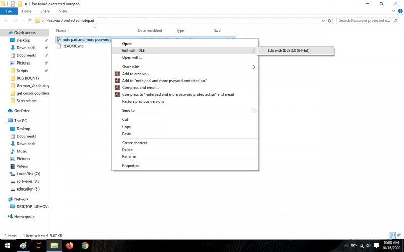 Password Protected Notepad App Using The Python Tkinter Project In Python With Source Code And