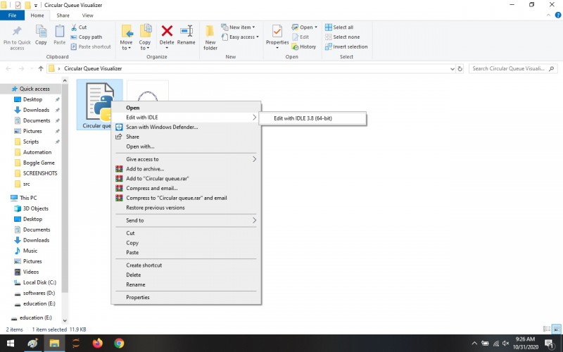 Download Circular Queue Visualizer App Using The Python Tkinter Project In Python With Source