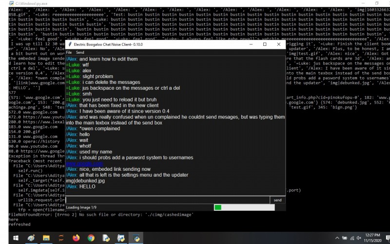 Python Program To Chat Noise Gui App Using The Python Tkinter Kashipara