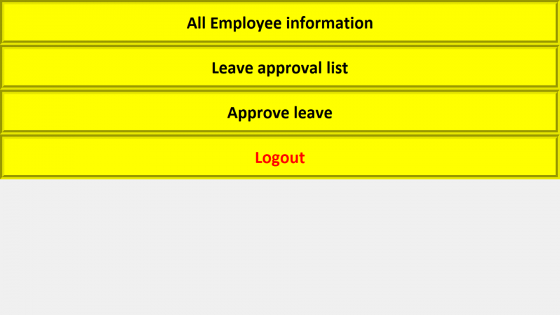 Python Program To Employee Leave Management System Gui App Using The Python Tkinter Kashipara