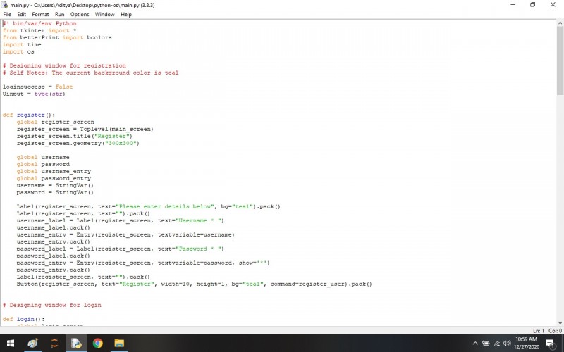 Python Program To Python Os Gui App Using The Python Tkinter Kashipara