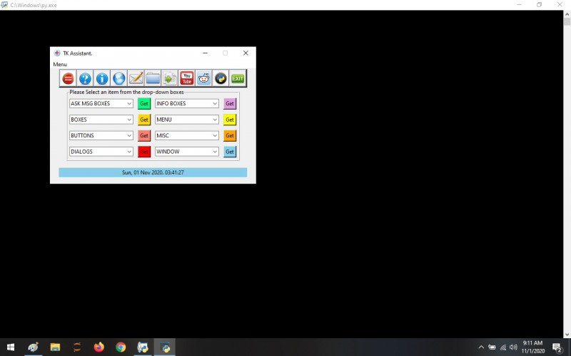 Python Program To Tkinter Assistant Gui App Using The Python Tkinter Kashipara