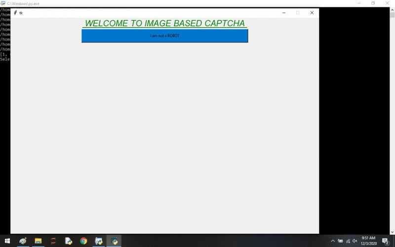 Python Program To Imagecaptcha Gui App Using The Python Tkinter Kashipara