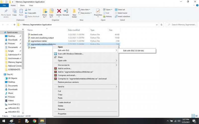 Python Program To Memory Segmentation Application Gui App Using The Python Tkinter Kashipara