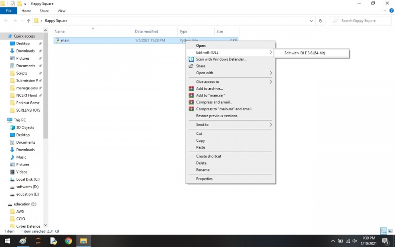 Python Program To Flappy Square Gui App Using The Python Tkinter Kashipara
