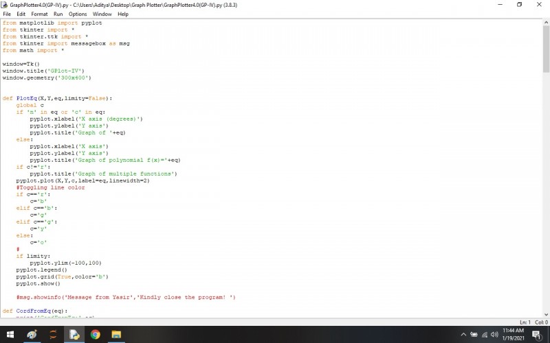 Python Program To Graph Plotters Gui App Using The Python Tkinter Kashipara