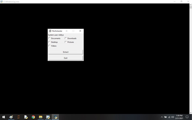 Python Program To Python File Extractor Gui App Using The Python Tkinter Kashipara