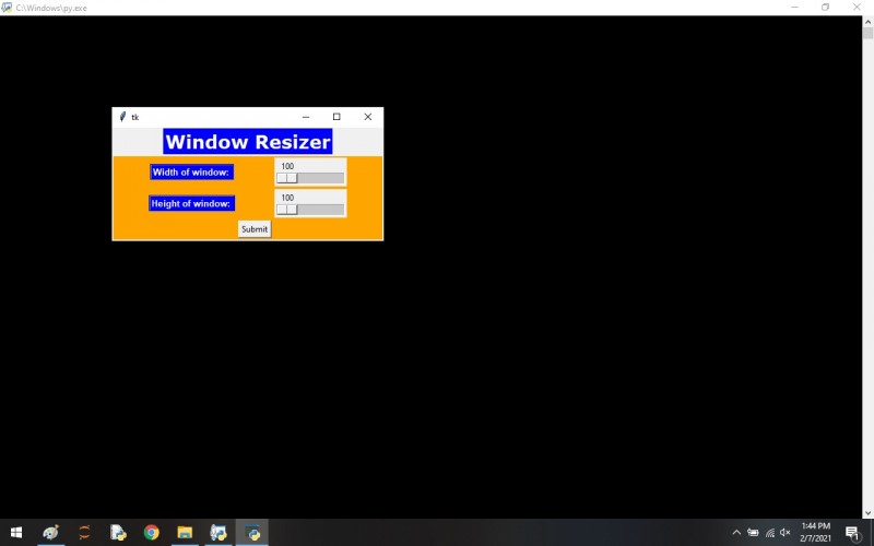 Python program to Auto Window Resizer GUI App Using The Python ...