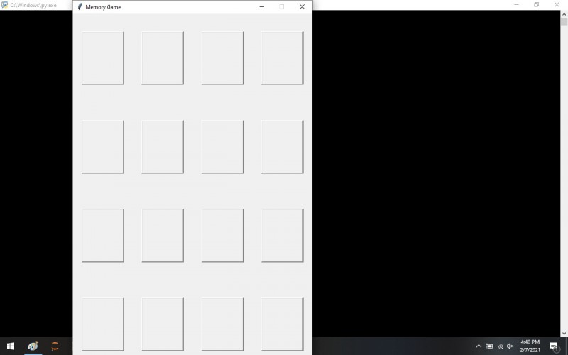 Python Program To Mini Memory Game App Using The Python Tkinter Kashipara
