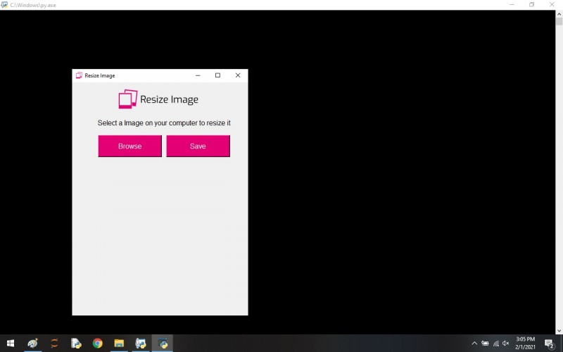 Python Program To Resize Image Gui App Using The Python Tkinter Kashipara