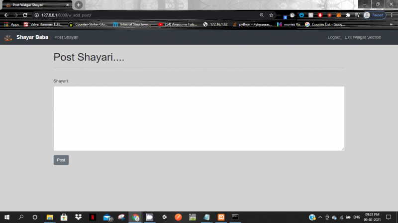 Download Blog Post Using Django Project In Python With Source Code And Report Kashipara