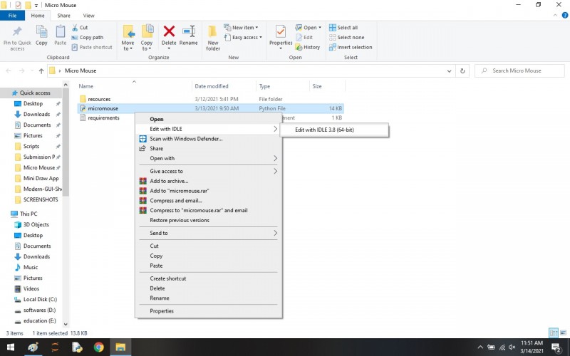 Python Program To Micro Mouse App Using The Python Tkinter Kashipara