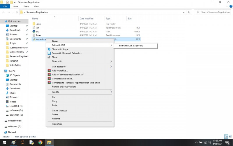 Python Program To Semester Registration Gui App Using The Python Tkinter Kashipara