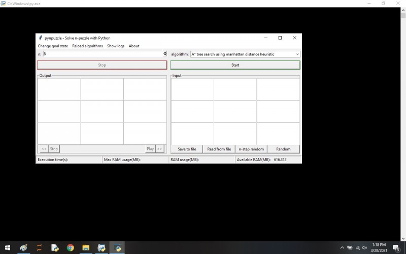Python Program To Pynpuzzle Gui App Using The Python Tkinter Kashipara