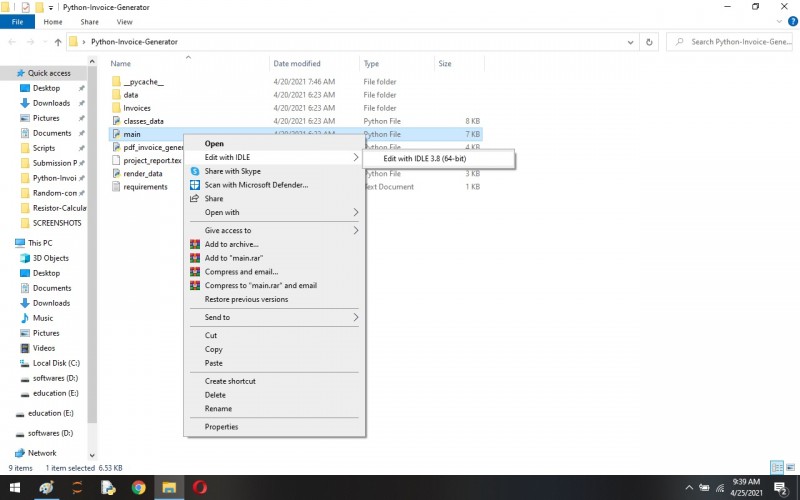 Python Program To Python Invoice Generator App Using The Python Tkinter Kashipara