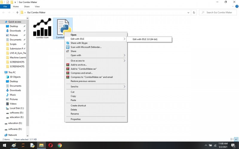 Python Program To Gui Combo Maker App Using The Python Tkinter Kashipara