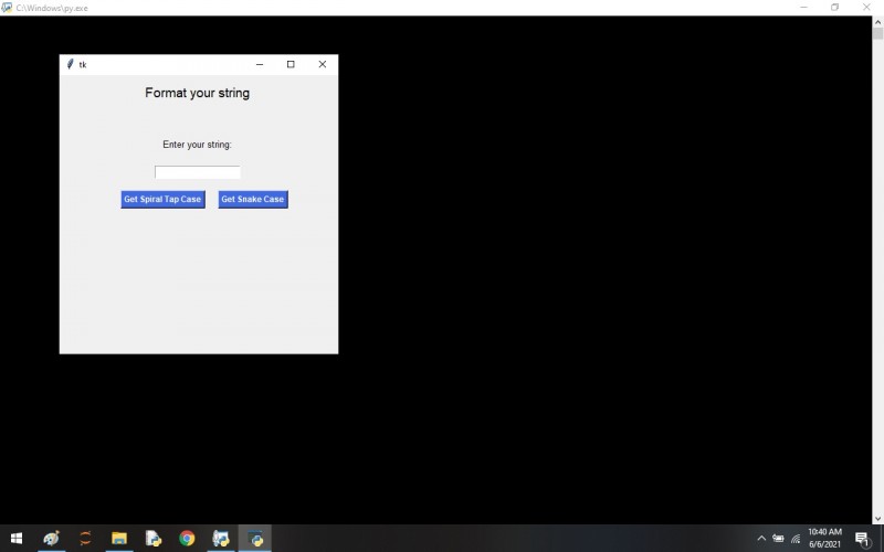 Python Program To Python Tkinter Format My String Using Python Tkinter Kashipara