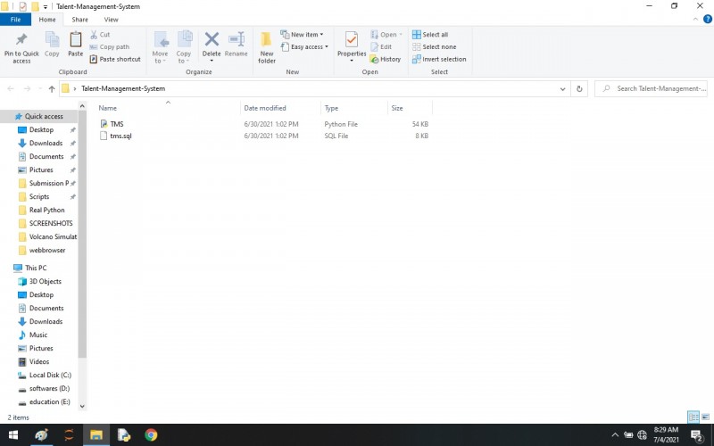 Download Talent Management System Using Python Tkinter Project In Python With Source Code And