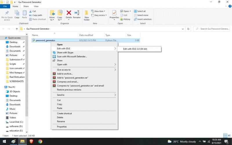Python Program To Gui Password Generator Using Python Tkinter Kashipara